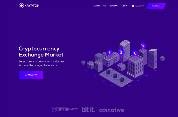 Krypton - ICO / Crypto template - cssninja.io