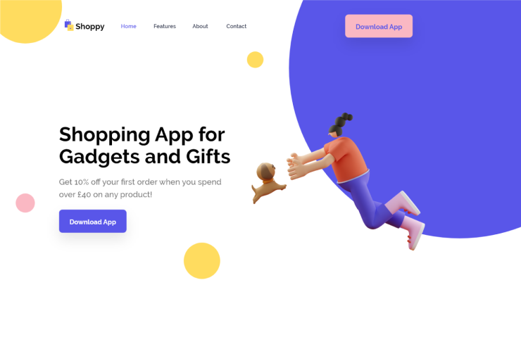 Shoppy - Alpine and Bulma Landing HTML Template - cssninja.io