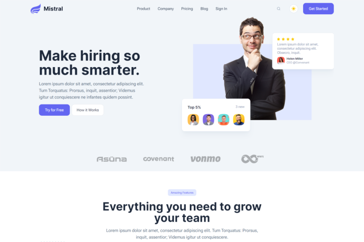 Mistral - HR / Jobs HTML Template - cssninja.io
