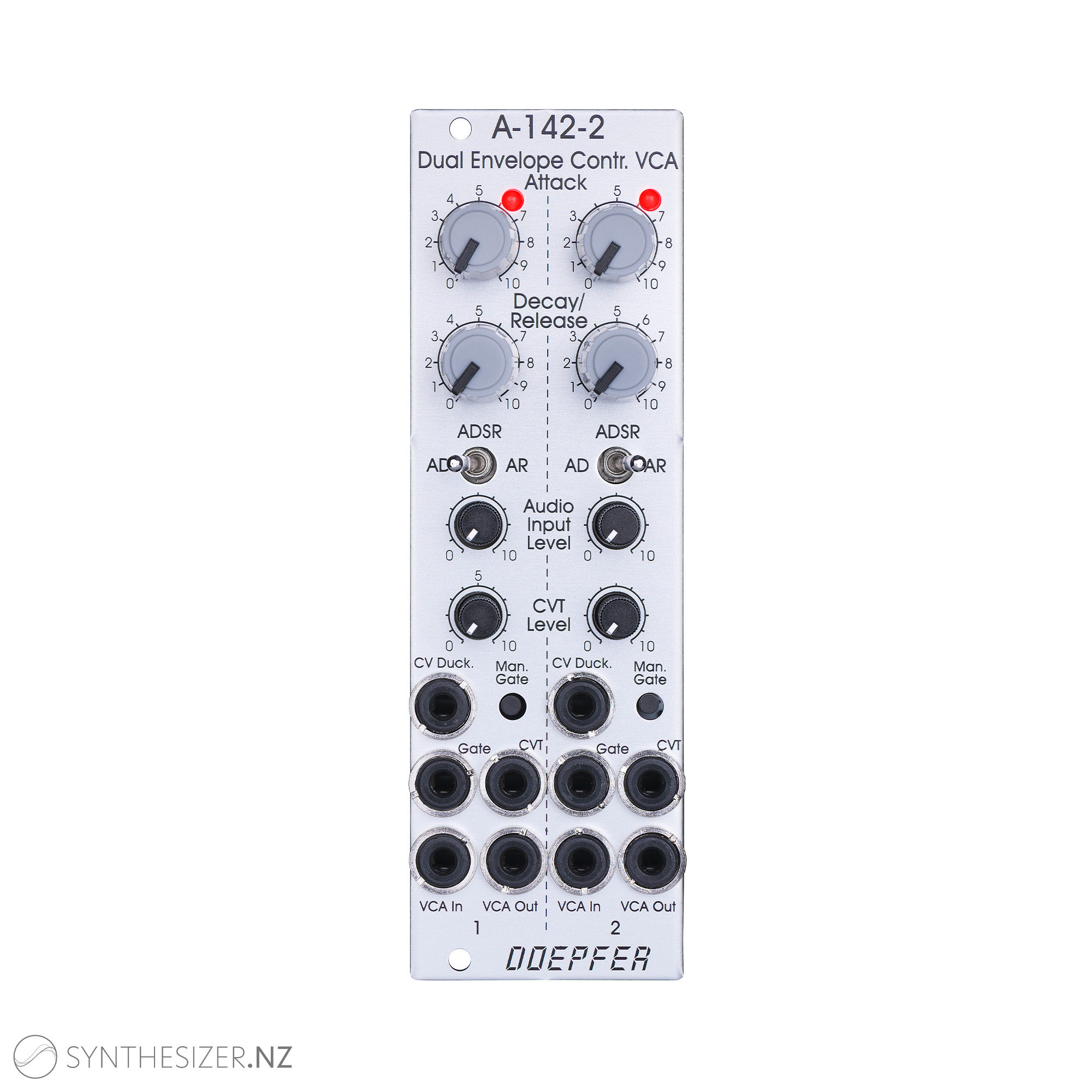 Doepfer A-142-2 Envelope Controlled VCA, 8HP cheap dual envelope - Synthesizer New Zealand