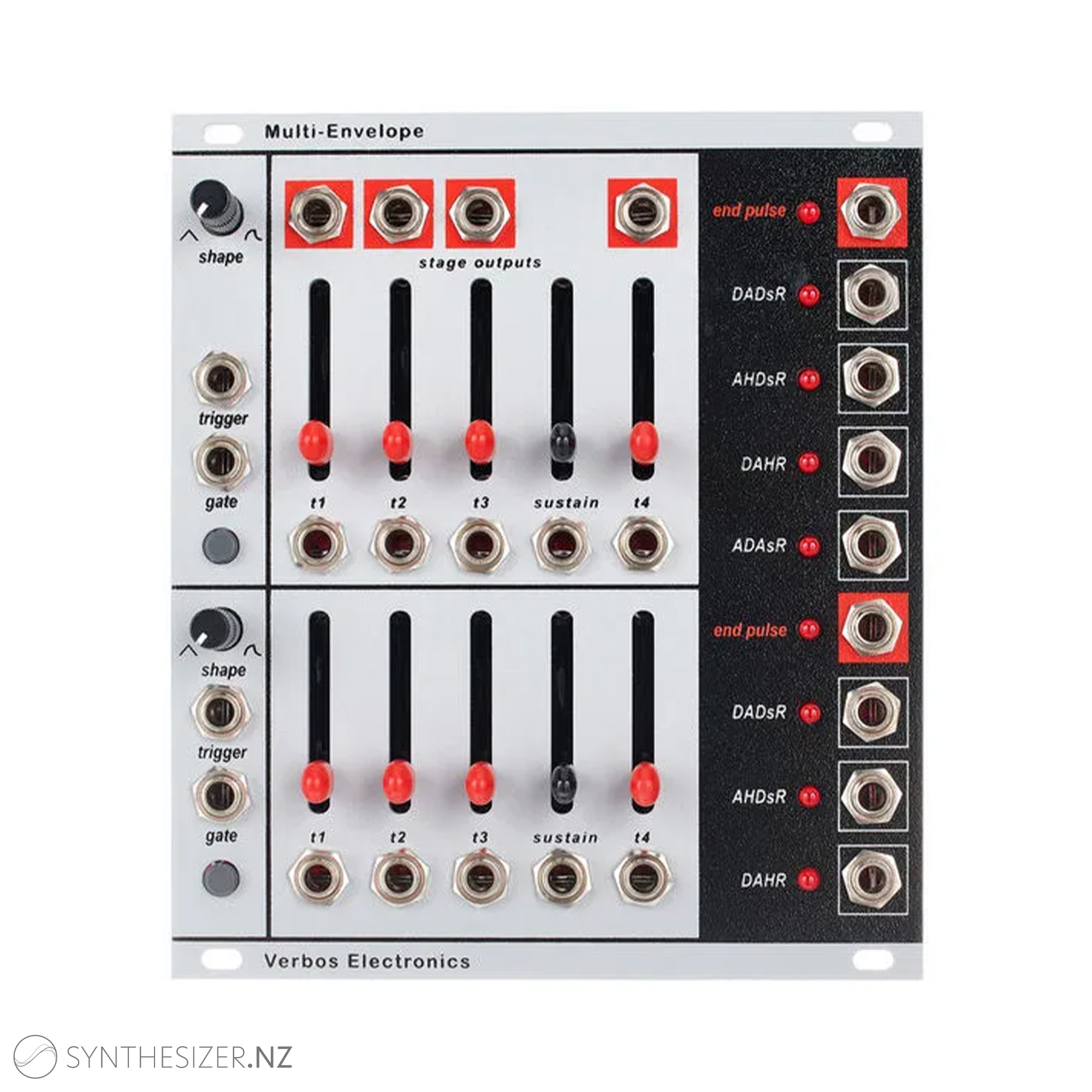 Verbos Multi Envelope, a complex envelope generator for modular - Synthesizer New Zealand