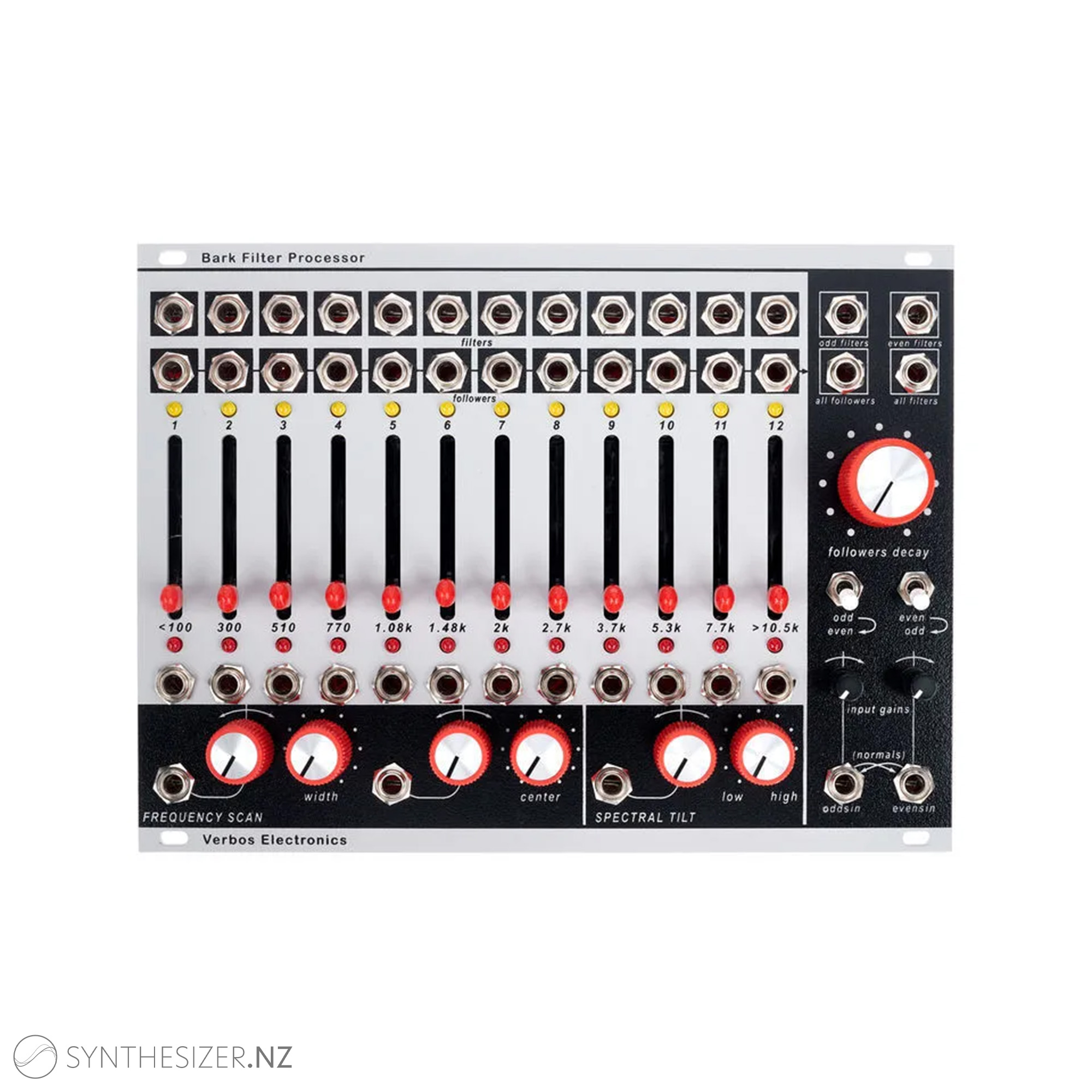 Verbos Bark Filter Processor, 12 band fixed filter bank for synths ...