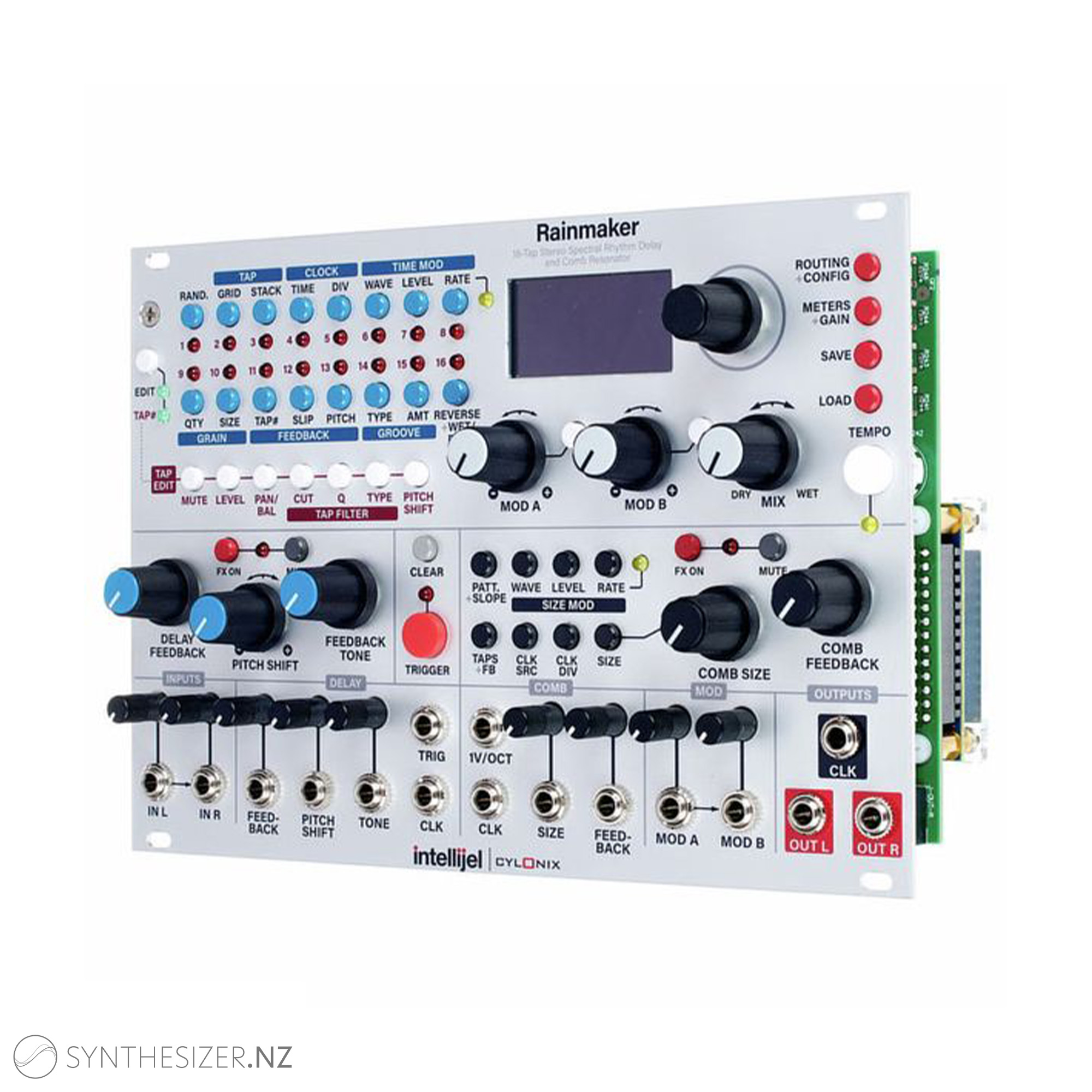 Intellijel Rainmaker 16-Tap Rhythm Delay made by robots in Canada ...