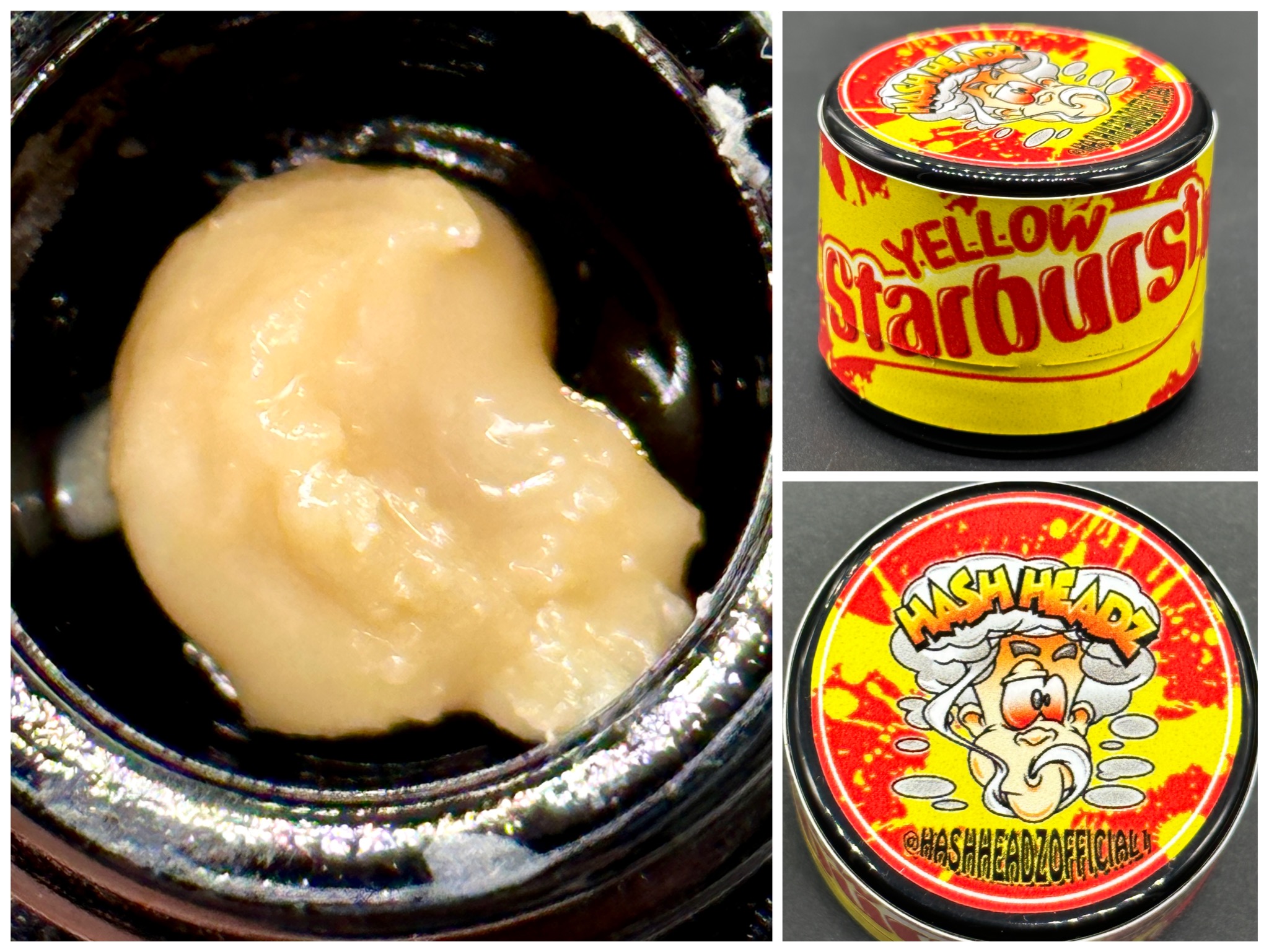 Yellow Starburst - 1g live rosin [Hash Headz] - The Gas Station