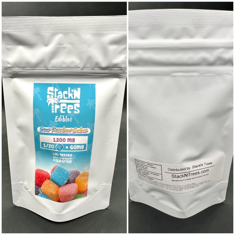 Sour Rainbow Cubes - 1,200mg [Stack’N Trees] - the-gas-station