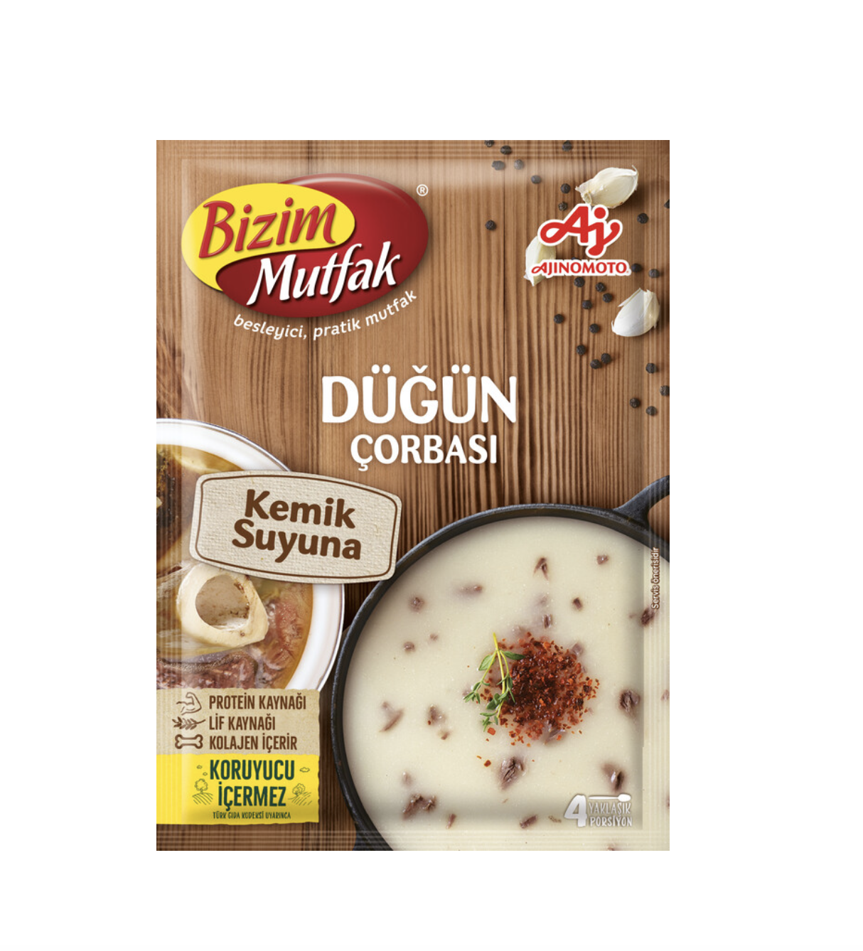 Bizim Mutfak Lentil With Tomato Soup 65 Gg/ 2.3 oz 3 Packs - BazarTurki