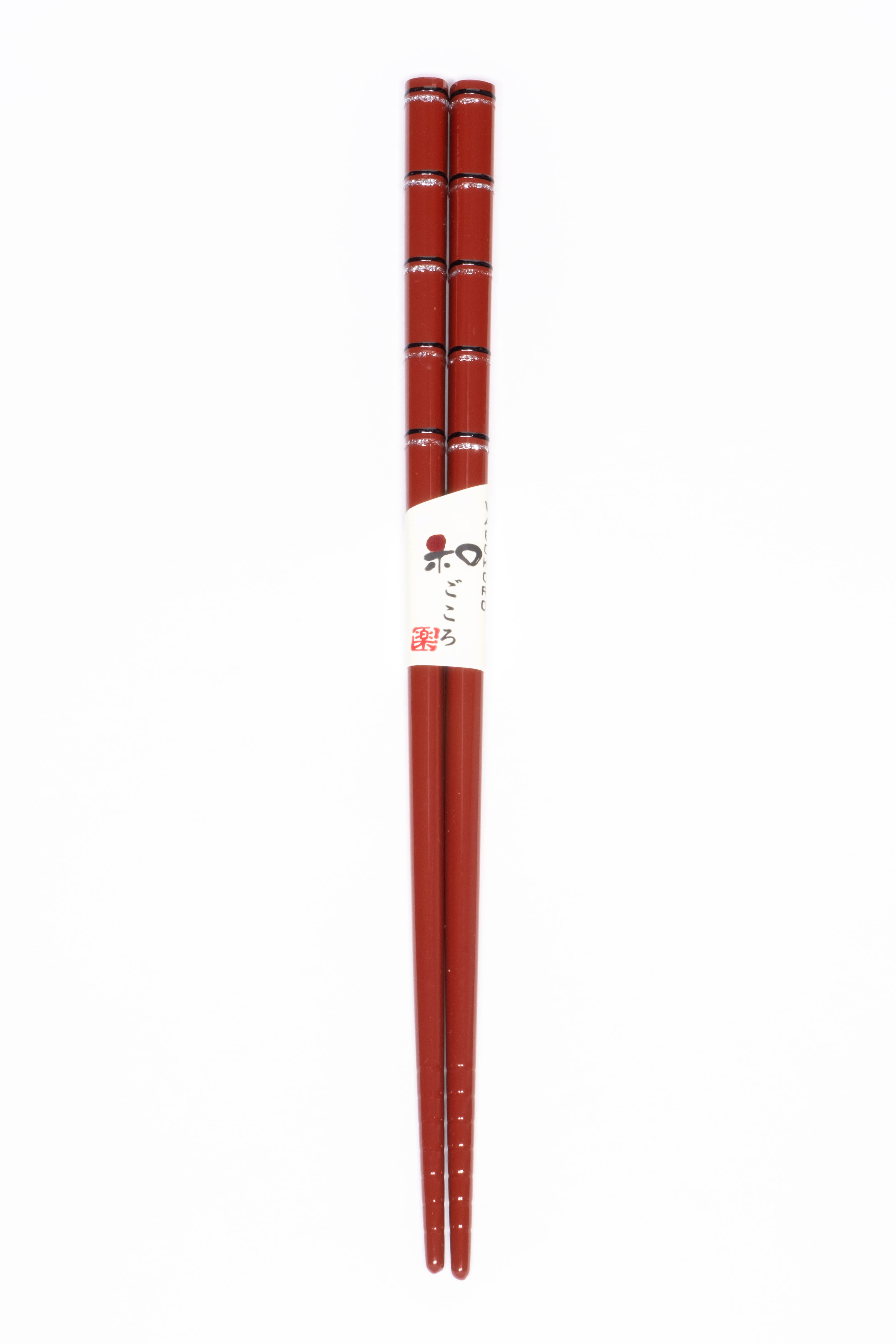 Red Striped Bamboo Chopsticks | Authentic Japanese Chopsticks - Wasabi HQ