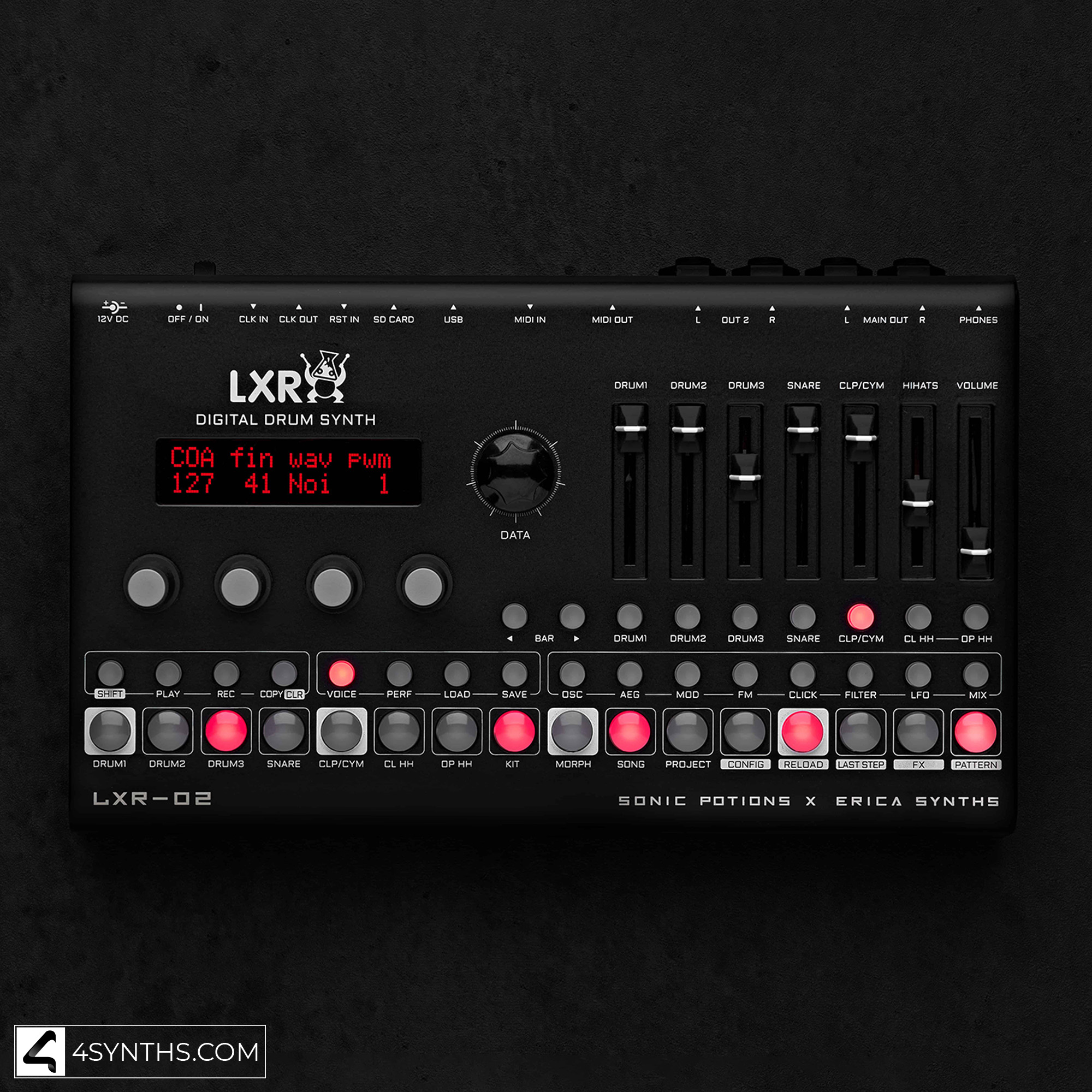 Erica Synths Drum Synthesizer LXR-02, the perfect desktop drum machine ...
